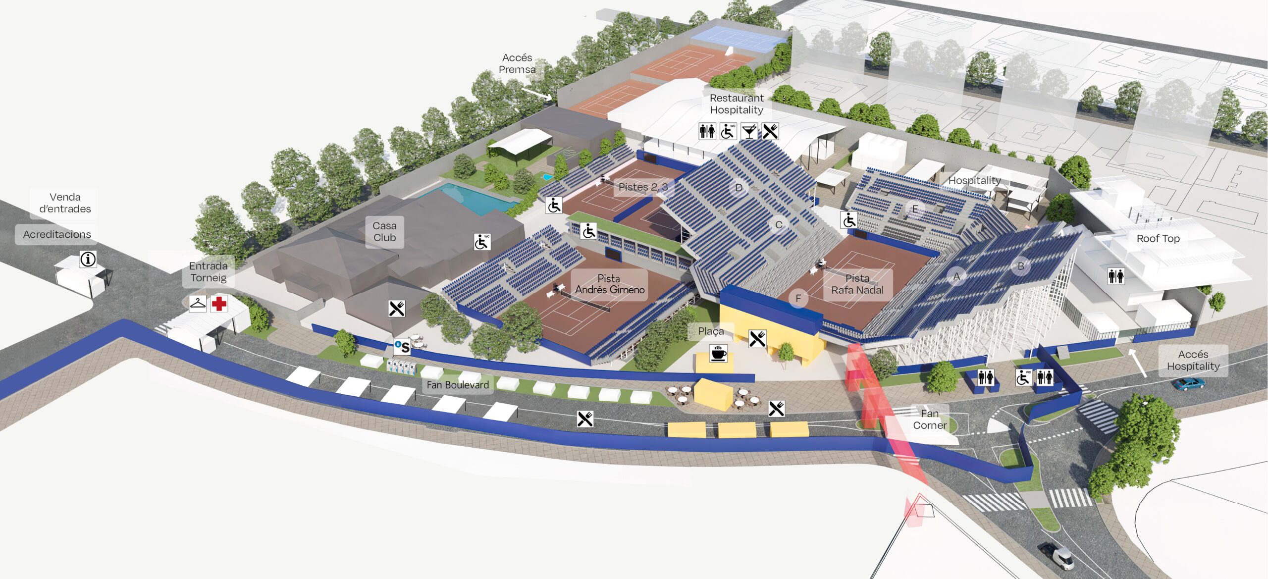 Mapa – El Torneig del Soci – El Godó del Soci